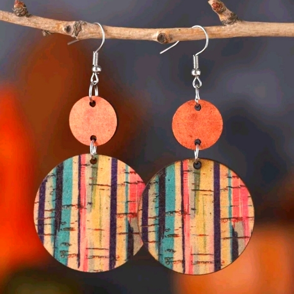 Jewelry | Colorblock Round Droo Earrings | Poshmark